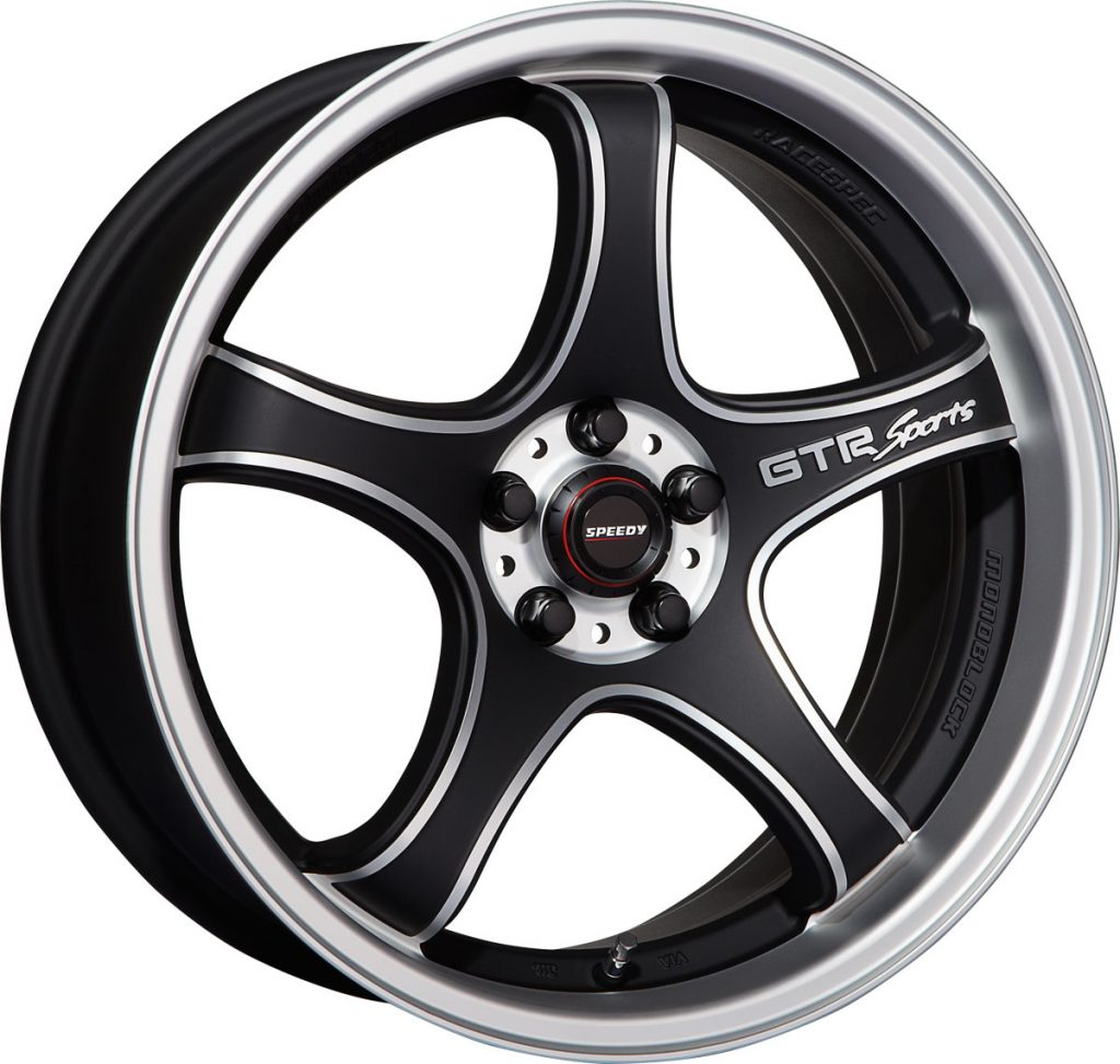 Speedy Wheels GTR BLACK SUEDE FROSTED MACHINED - Continental Mordialloc